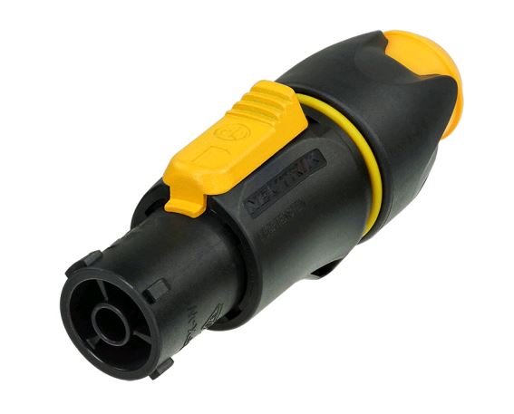 powercon-zwart female - FlightcaseShop