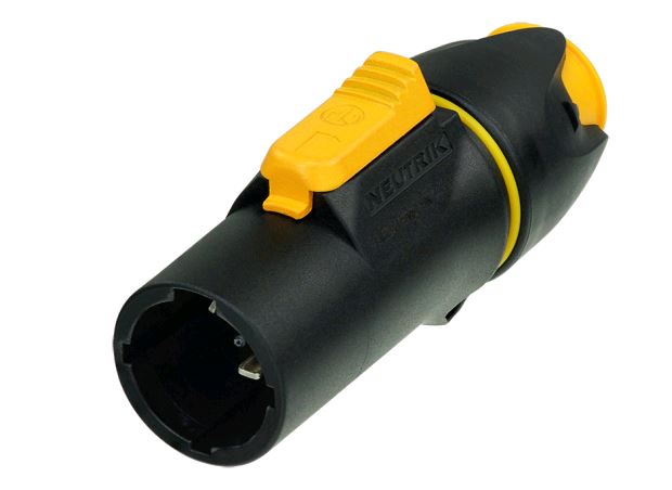 powercon-zwart male - FlightcaseShop